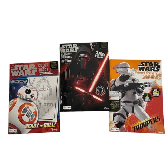 Star Wars | Toys | New Star Wars Activity Books Set3 Stickers Coloring ...